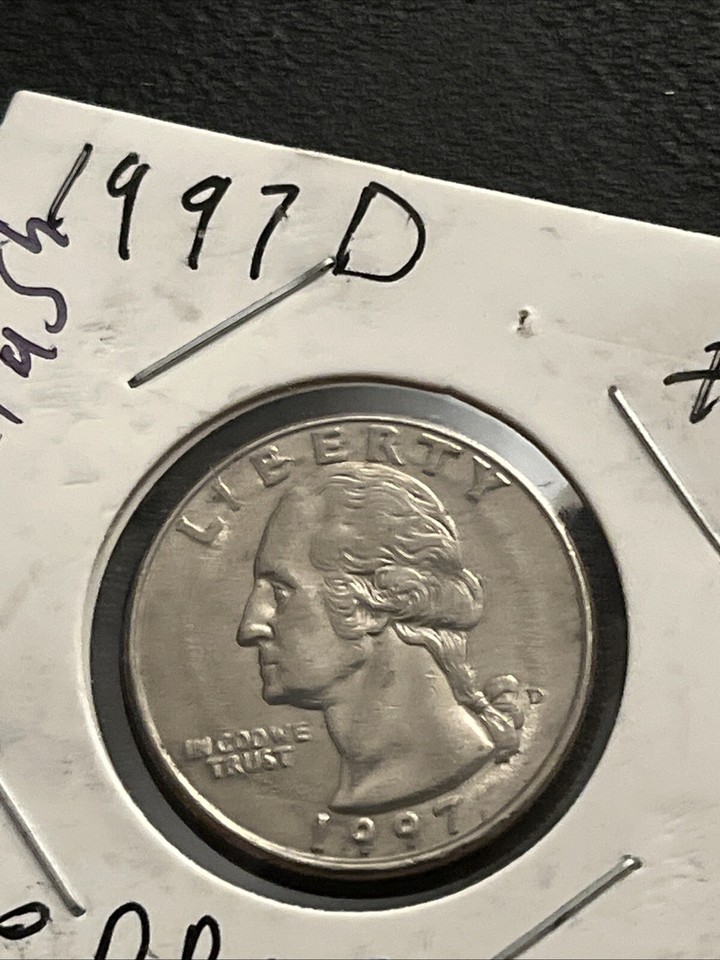 1997 P "Washington" Quarter-Die Clash Errors, on The Reverse There Is ...