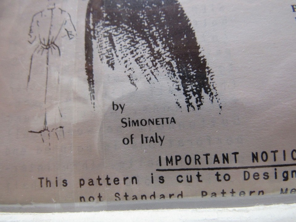 SIMONETTA Italy FF 50s Spadea S-236 Vintage Sewing Pattern Womens Dress ...