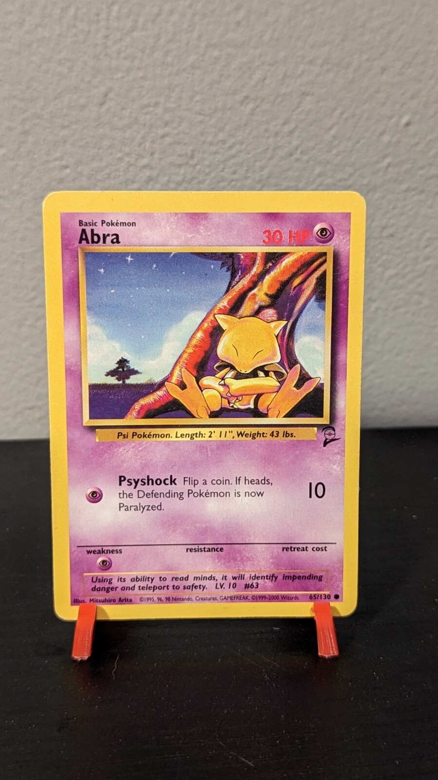 Pokémon TCG Abra Base Set 2 65/130 Regular Unlimited Common | eBay