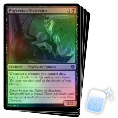 FOIL PHYREXIAN VIVISECTOR X4 Dominaria United DMU Magic MTG MINT CARD ...