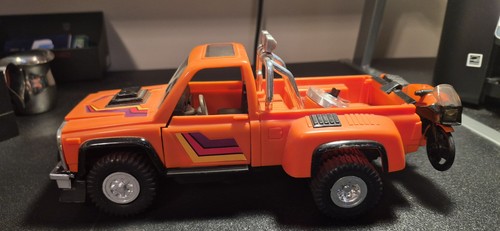 Vintage Kenner M.A.S.K. Firecracker with Motorcycle Pickup Truck | eBay