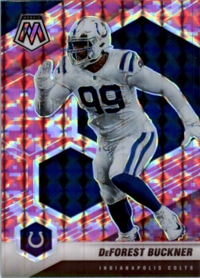 2021 Panini Mosaic DeForest Buckner Indianapolis Colts #95 Pink Camo | eBay