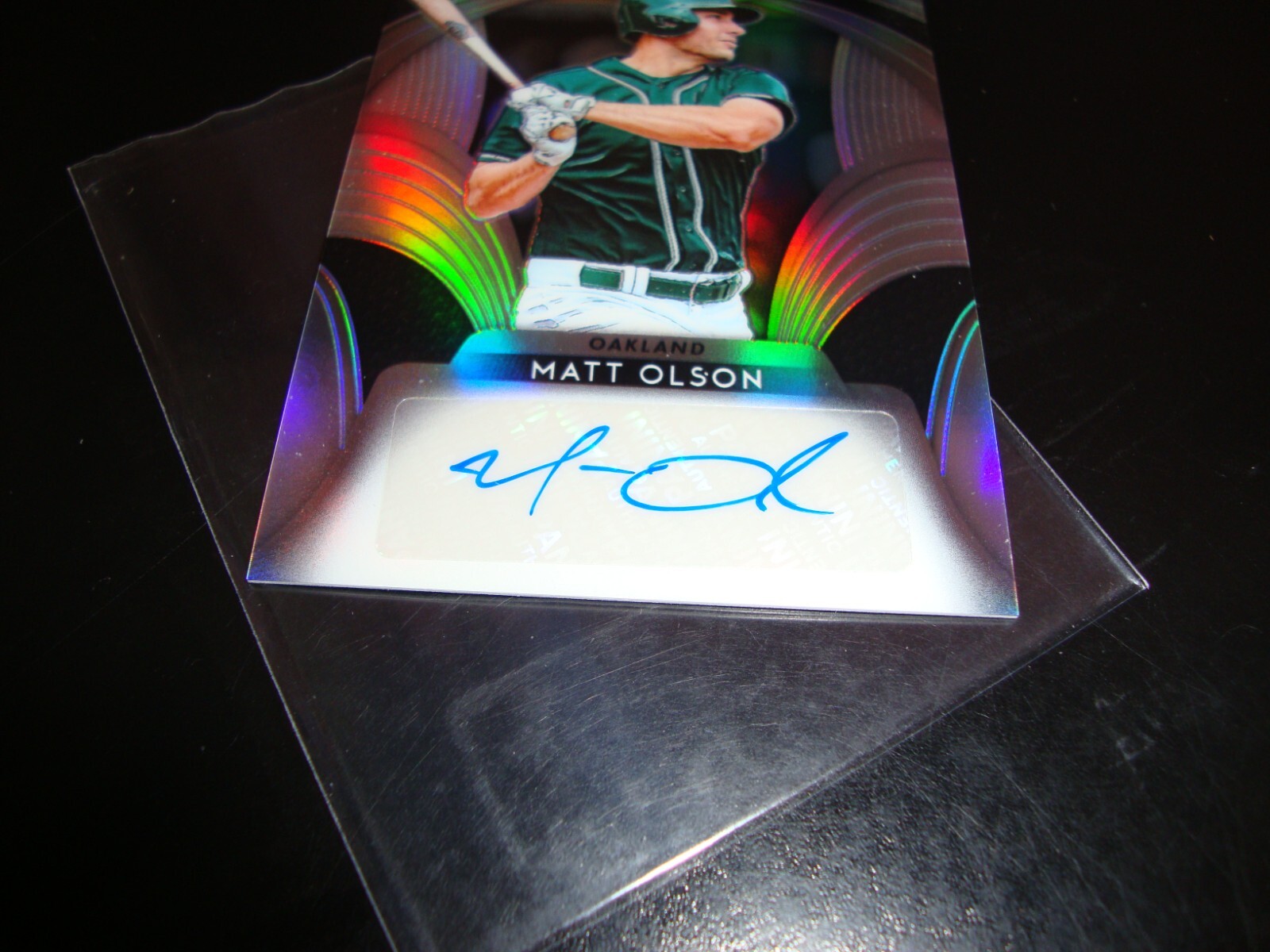 Matt Olson Braves/A's Certified Auto Signed Autograph 2019 Prizm S-MO ...