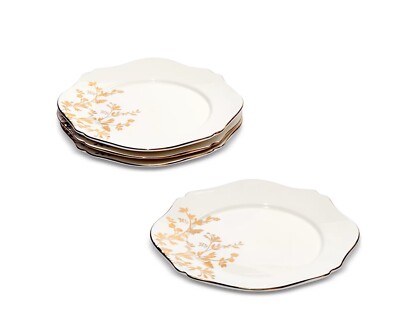Charter Club Gilded Salad Plates - Set of 4 - 10017450800 - 8.27 ...