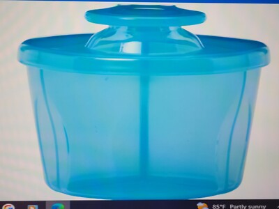 Dr. Brown's Travel Formula Dispenser with Lid, BPA Free - Blue - Holds ...