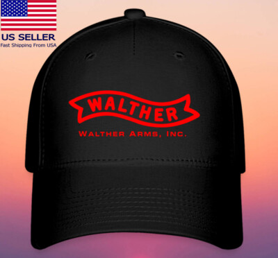 Walther Arms Firearms Black Hat Baseball Cap Size S/M & L/XL | eBay