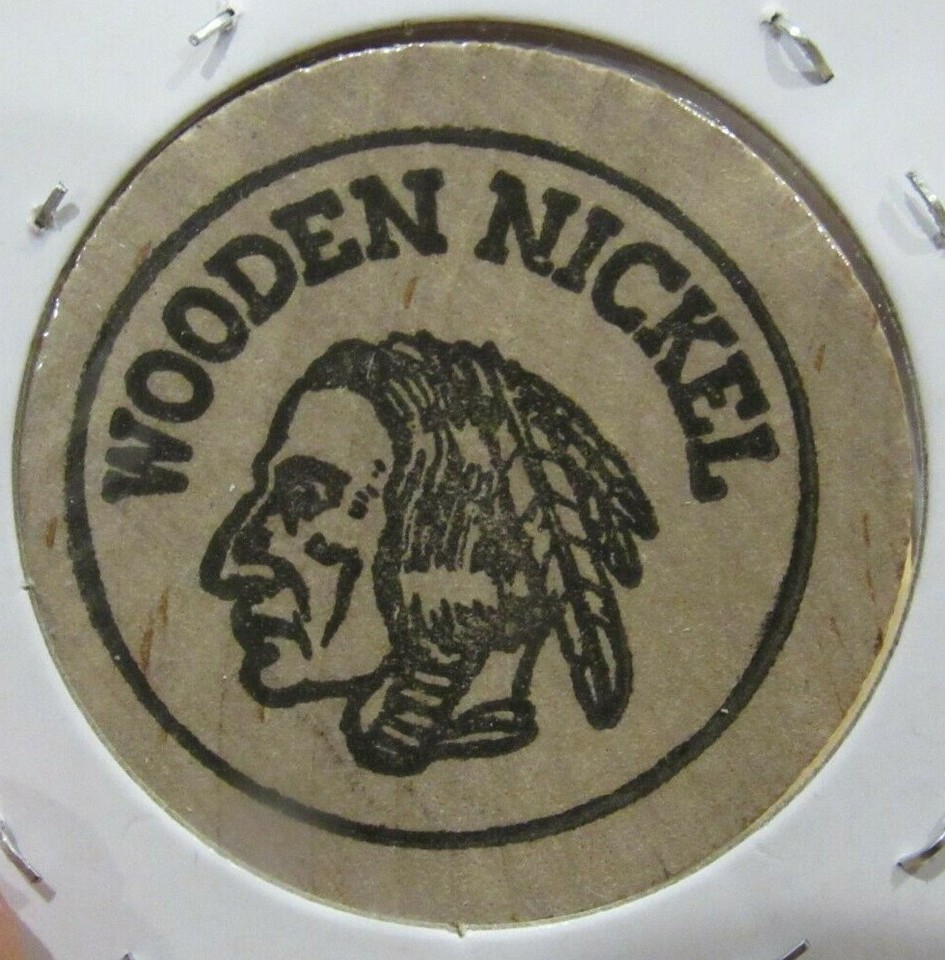 Vintage Jimmy Kane Magician Honolulu, HI Wooden Nickel - BLACK INK ...