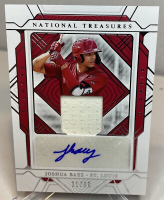 Joshua Baez AUTO RELIC /99 2022 National Treasures Diamond St Louis ...