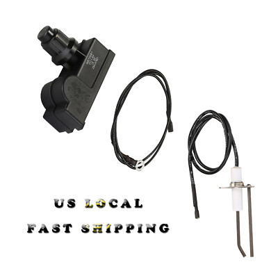 Fire Pit Igniter, Push Button Ignition Kit with 2 Outlets and Ground ...
