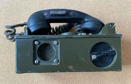 VINTAGE WWII U.S. ARMY TA-312/PT Field Telephone Set | eBay