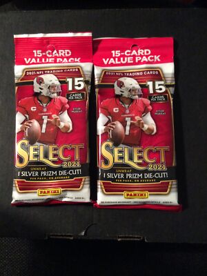 2021 Panini Select Football Value Packs Factory Sealed- (2) Pack Lot ...