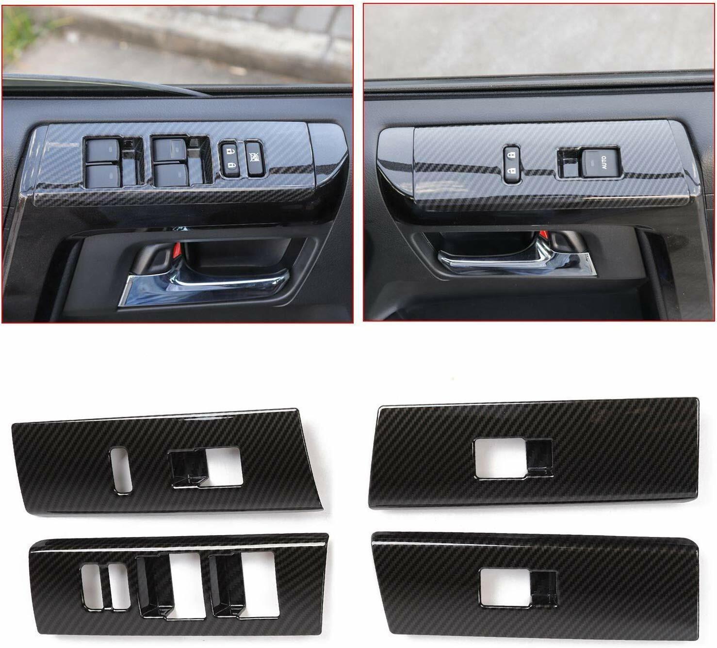 17pcs Interior decoration Cover Trim For 4Runner 2010-2019 Carbon Fiber ...