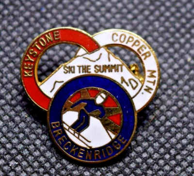 Breckenridge Ski Resort Colorado Ski The Summit Red White Blue Ski Pin ...