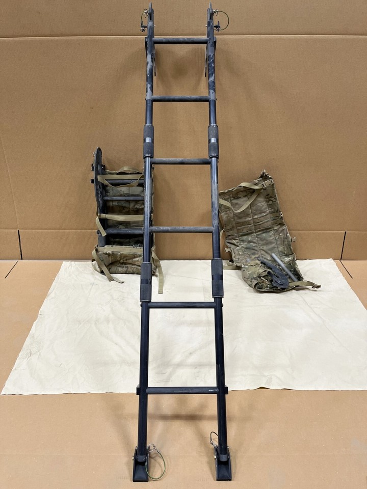 TACTICAL AMERICAN US ARMY SURPLUS UTILITY EXTENDING LADDER BACKPACK FOR ...