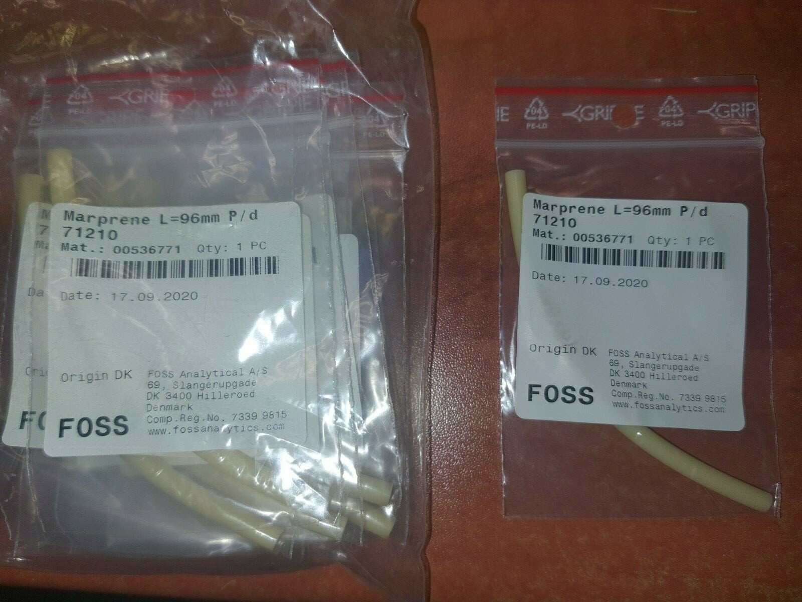 FOSS TUBE (MATERIAL NO.00536771) (PARTS FOR MILK ANALYZER) 10 pack | eBay