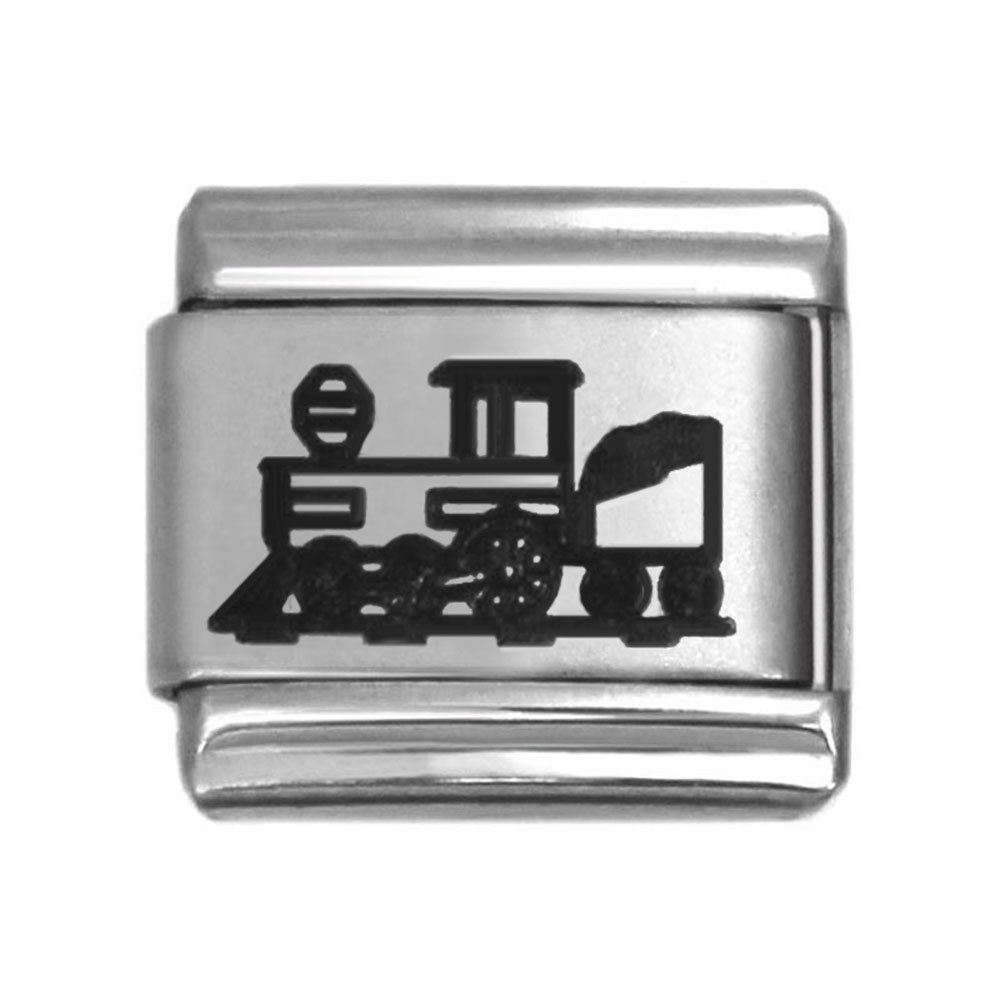 Laser Italian Charm 9mm Stainless Steel Bracelet Link Charms ...