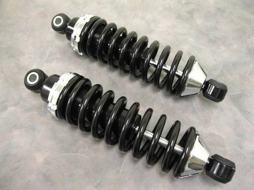 Quality Street Rod Rear Coil Over Shock Set w 200 Pound Springs Black ...