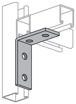 POWER-STRUT PS-607-EG, Corner Angle, 4-1/8" x 3-1/2", 90D, 1pc | eBay