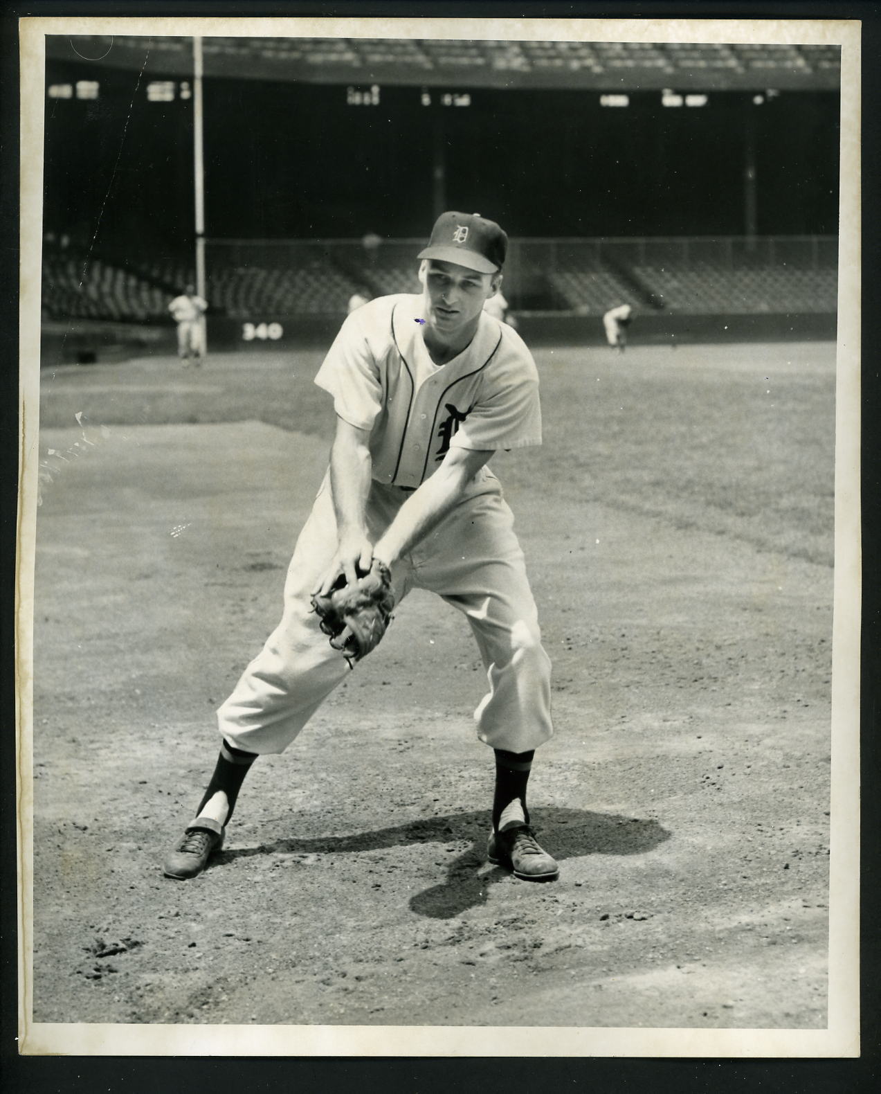 Frank Bolling fielding pose Briggs Stadium 1954 Press Wire Photo ...