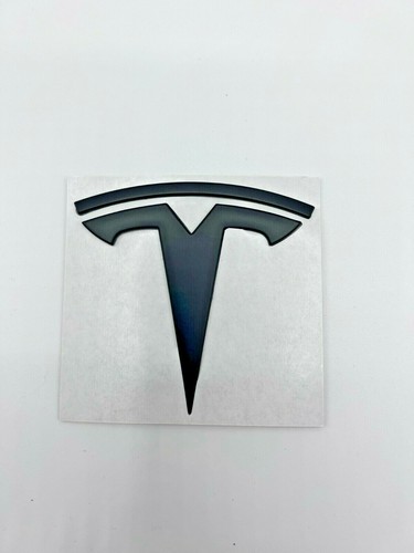 Tesla MODEL 3 Rear Lid Trunk Emblem T Badge MATTE BLACK Logo OEM ...