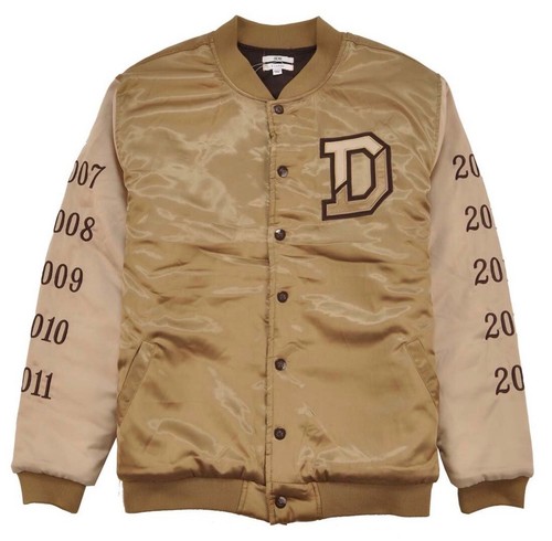 New Dope Streetwear Worldwide Tour Varsity Khaki Mens Jacket MHD-8 | eBay