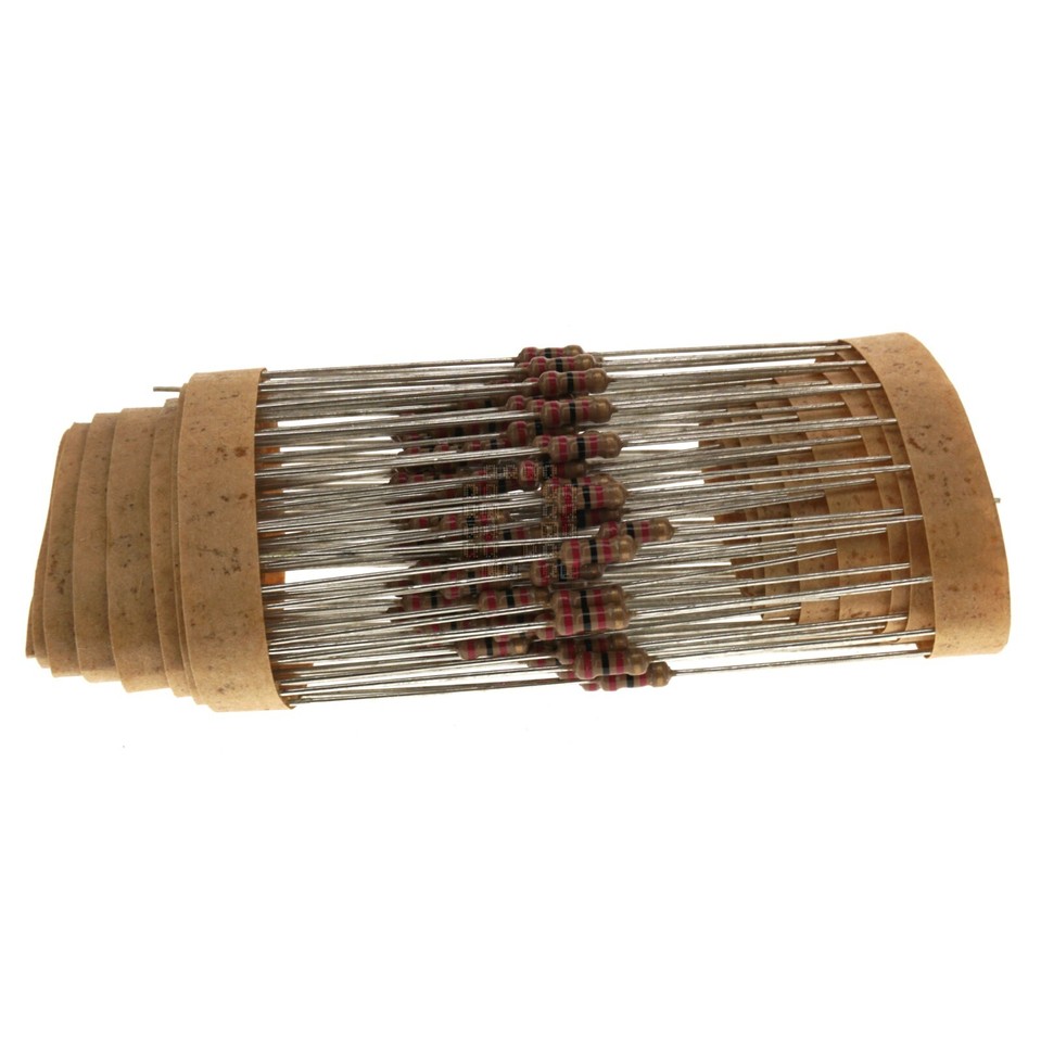 Stackpole CF14JT2K00 Carbon Film Resistor, 2k Ohm, 1/4W, +/-5%, 100 ...