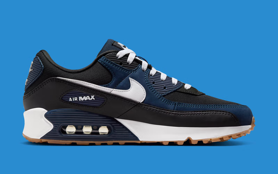 FB9658 400 Nike Air Max 90 Midnight Navy Gum Men`s | eBay