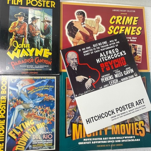 5 Movie Poster Reference Book Lot - Crime Scenes Hitchcock Mighty ...