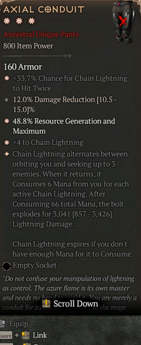 Diablo 4 S9 Season 9 Axial conduit 3GA | eBay