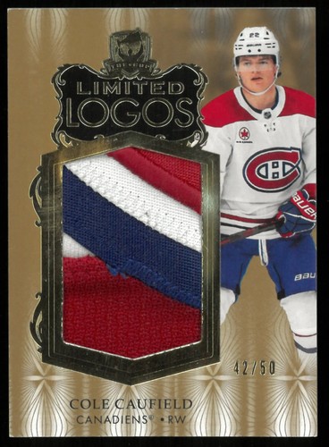 2023-24 UD The Cup Limited Logos Tri Color Patch Cole Caufield /50 | eBay