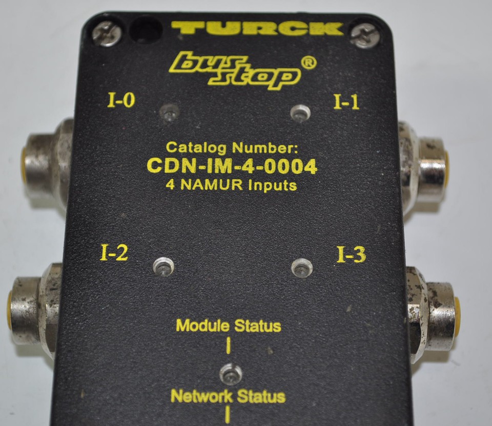 Turck Sensor Controller Bus Stop 4 NAMUR Inputs. DeviceNet Model# CDN ...