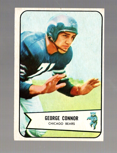 George Conner 1954 Bowman Chicago Bears Notre Dame Card #116 EX HOF | eBay