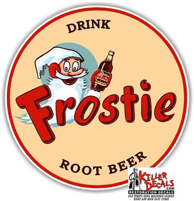24" ROUND FROSTIE ROOT BEER COOLER POP soda machine decal | eBay