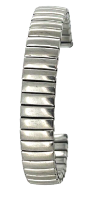 Silver Tone 12mm Stainless Steel Expanding Watch Strap Bracelet. | eBay