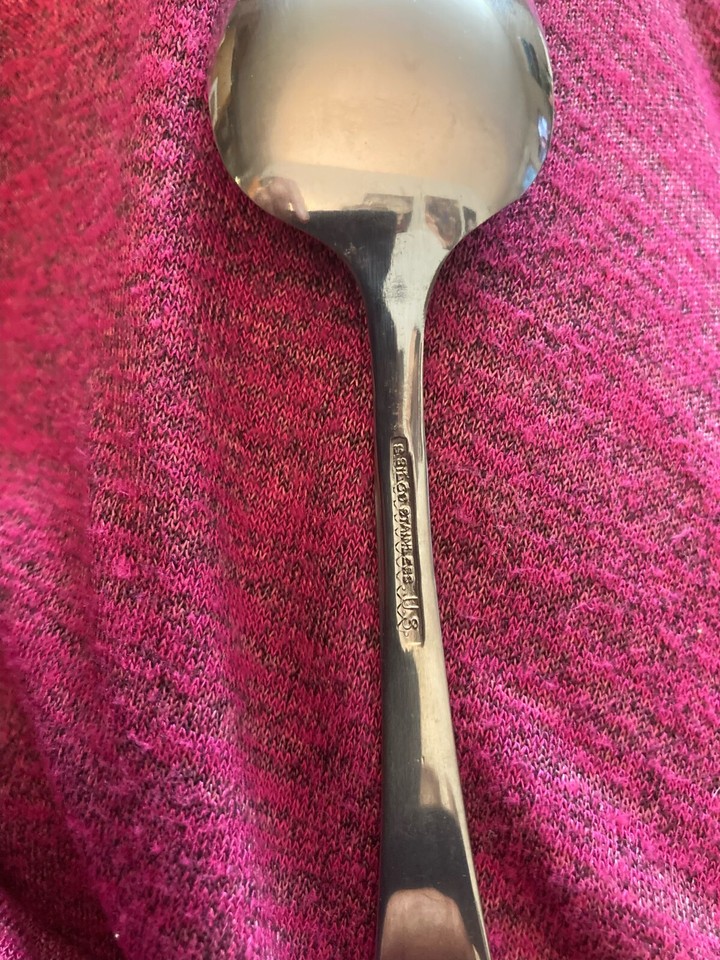 #1 ONE WW2 US USAT Mess SOUP Spoon Silco Stainless US Navy Military | eBay