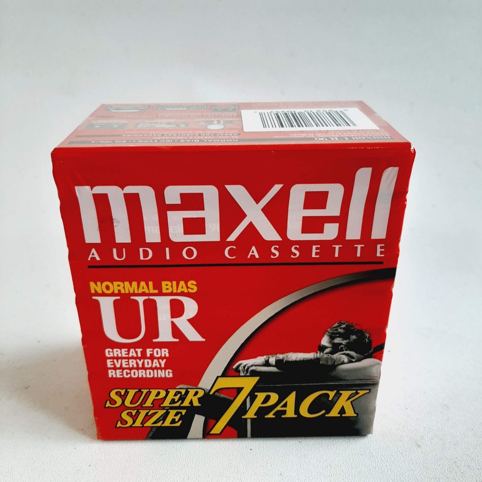 NEW Maxell Audio Cassette Tapes Normal Bias UR 90 Minutes 7 Pack Sealed ...