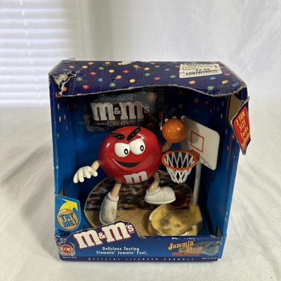 M&M Red Candy Dispenser 1999 Red Slammin Jammin 4726 Hasbro Cap ...