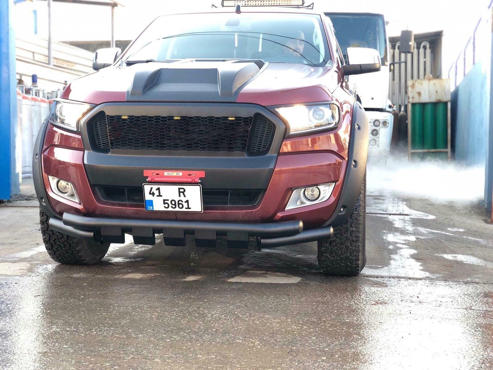 RANGER BLACK SPOILER BAR BULL NUDGE BAR GRILL CITY GUARD 2012 ONWARDS ...