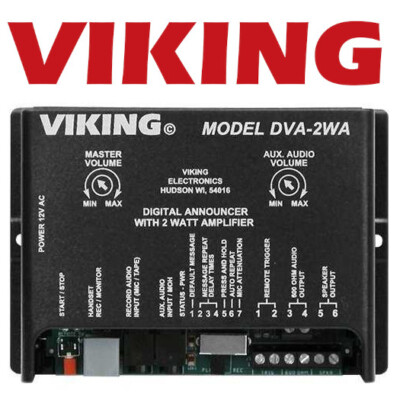Viking DVA-2WA Promotion On Hold Device Digital Voice Announcer 2-Watt ...