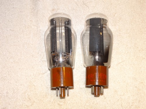 2 x 5R4gy Raytheon Tubes *Hanging Filament*Very Strong Matched Pair*#10 ...