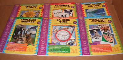 Lot of 6 Spanish and English Thematic Unit Books/Activities Paperback ...