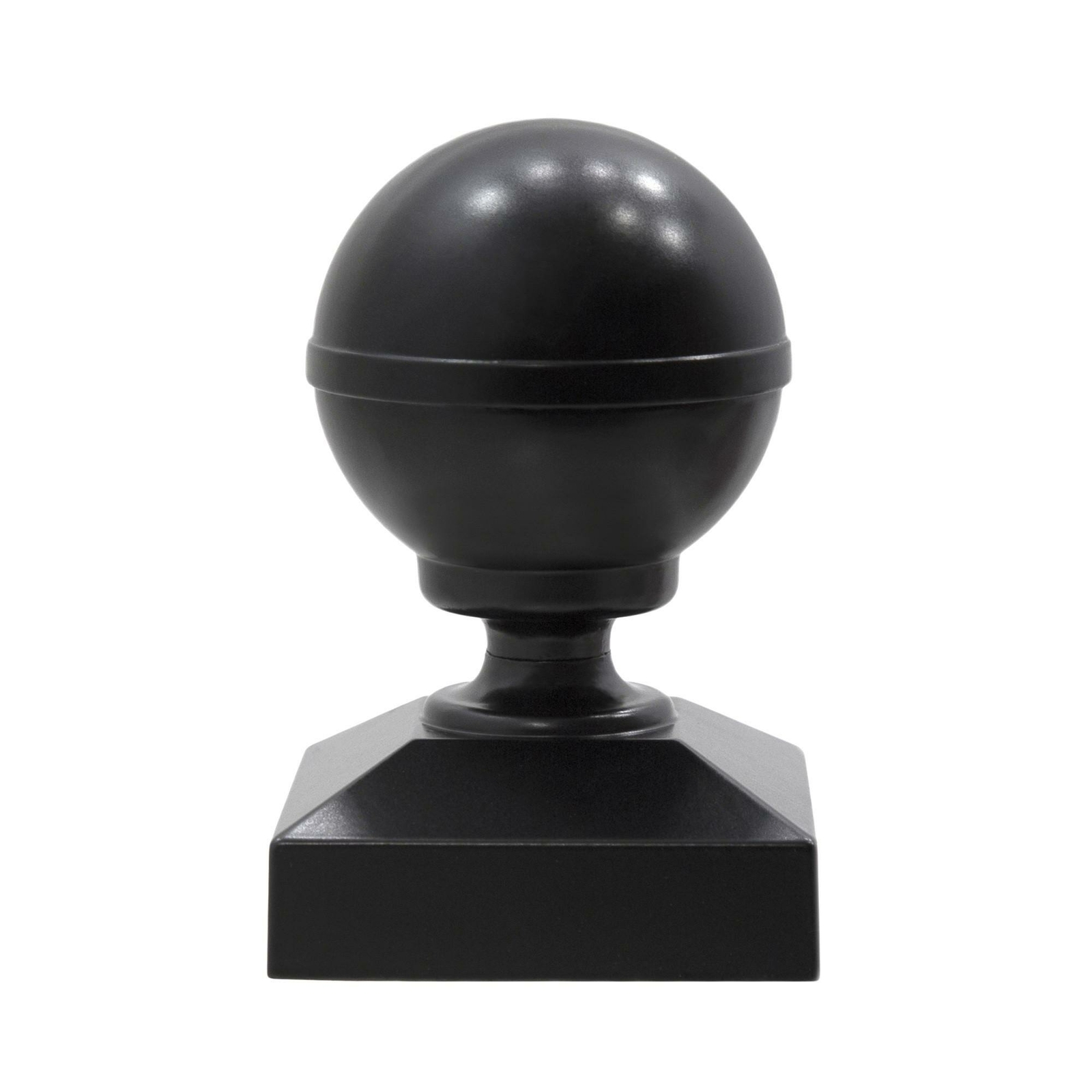 Aluminum Ball Post Cap For 2"x2" Square Aluminum Fence Post - Black | eBay