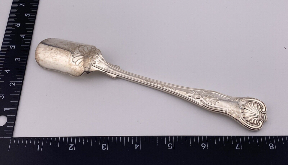 Vintage Sheffield Silver Plate KINGS PATTERN Cheese Scoop English ...