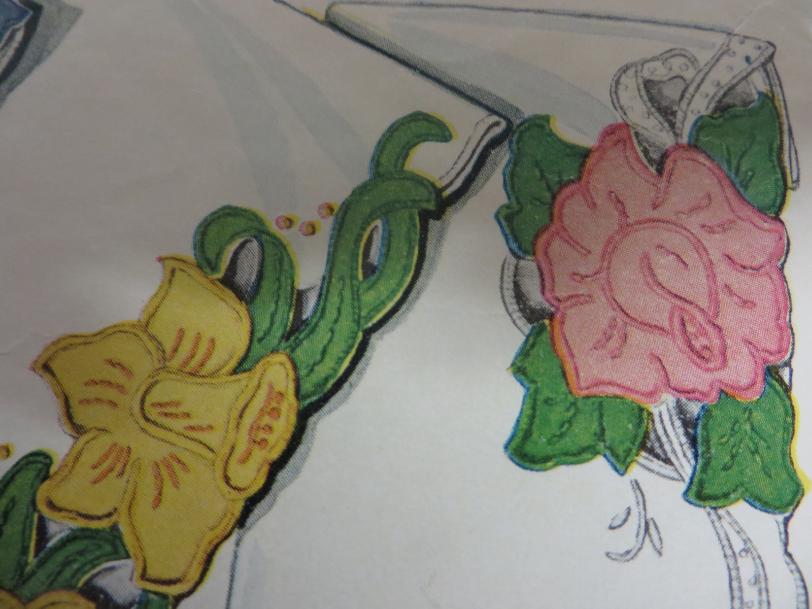 Vintage 50's McCall Lot Kaumagraph Transfer Patterns Floral Embroidery ...