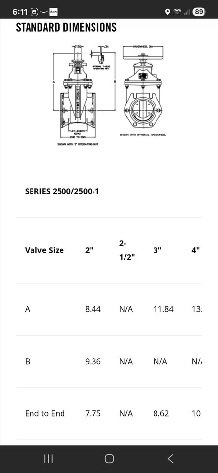 American Flow Control 39H3 Fire Main Gate Valve, 2502- 2 Inch ...