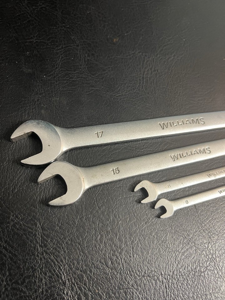 Lot Of 4 Williams Combination Wrench Set 17 15 8 6 Metric 11517 11515 ...