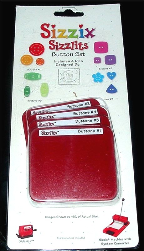 Buttons Sizzix Sizzlits Die Set 38-9690 NEW! | eBay