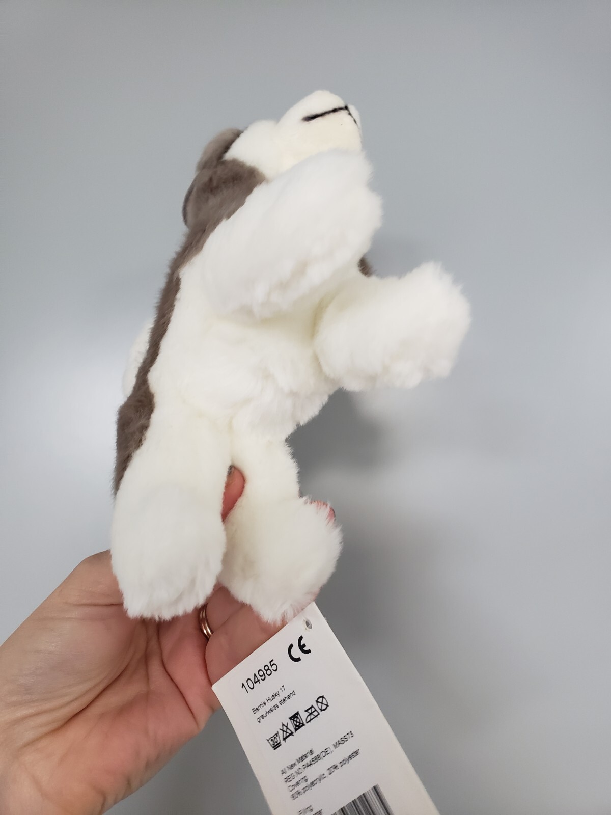 Steiff 104985 Bernie The Grey and White Husky 17cm for sale online | eBay