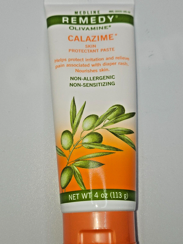 Medline Remedy Olivamine Calazime Skin Protectant Paste Cream, Used ...