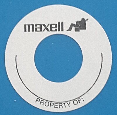 50 Pcs Maxell Center Hub label stickers for CD, DVD, Blu-ray - 1.3/8 ...